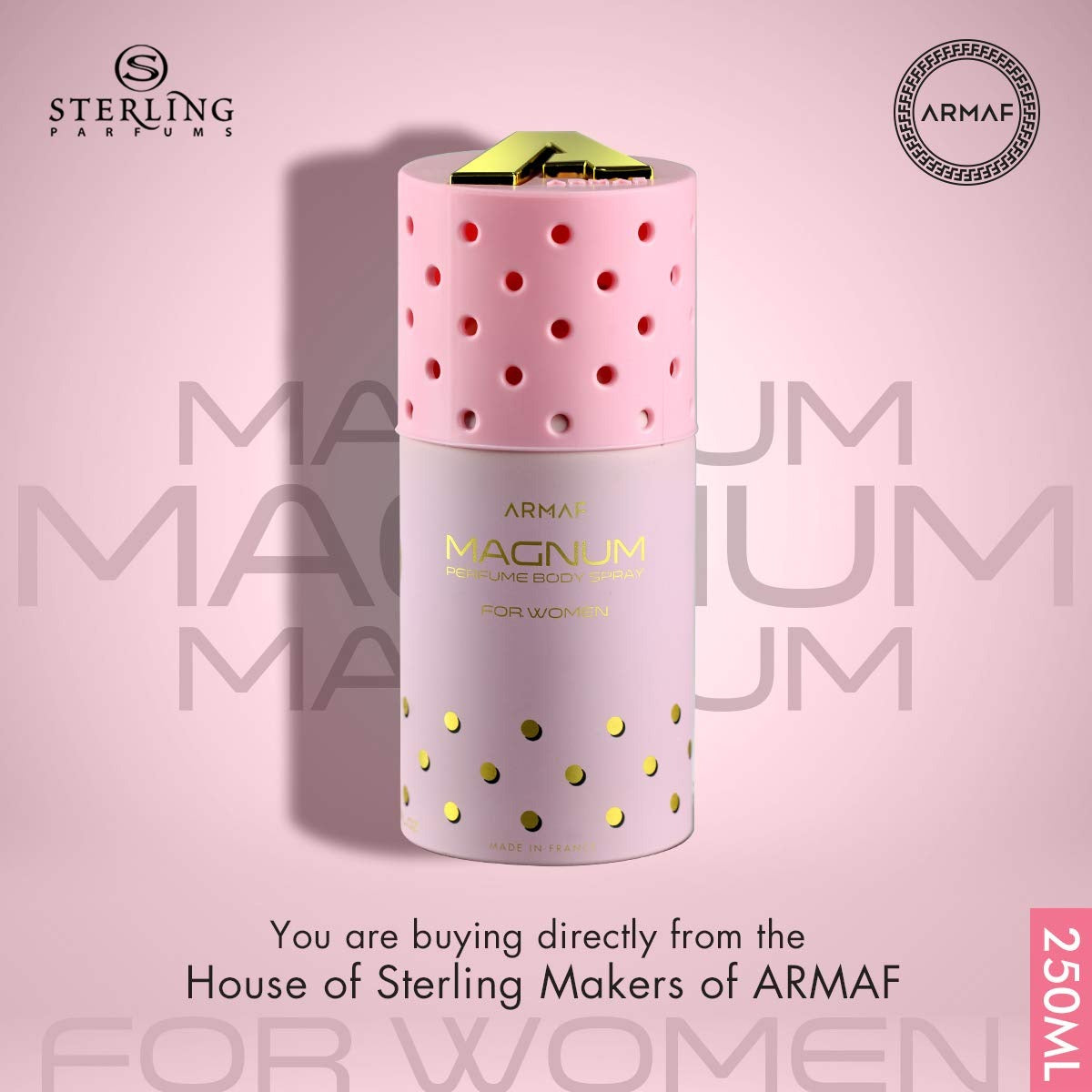 ARMAF Magnum Body Spray For women 250ML – Primadona.beauty